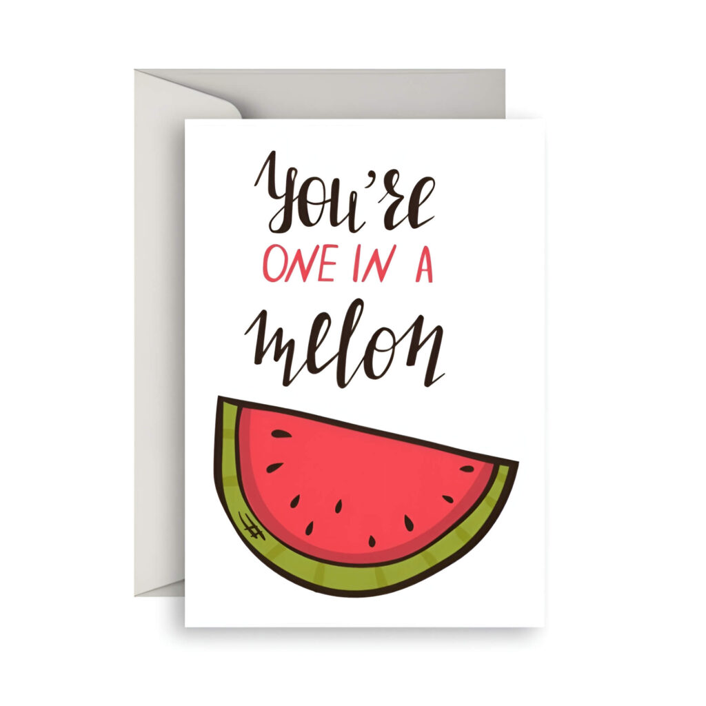 One in Melon Card – The Artsy Walls