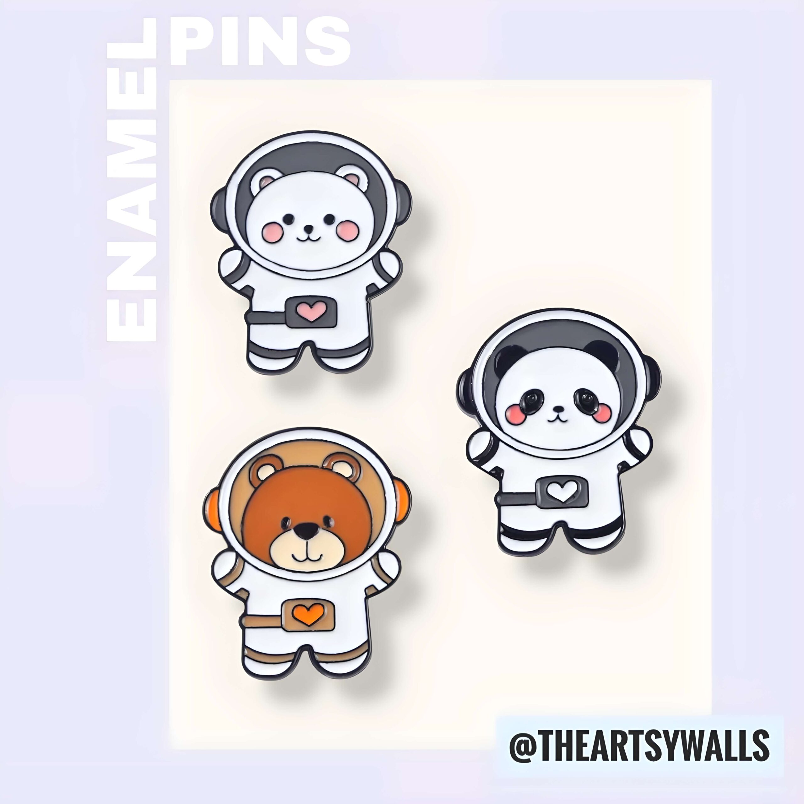 We Bare Bears Enamel Pins – The Artsy Walls